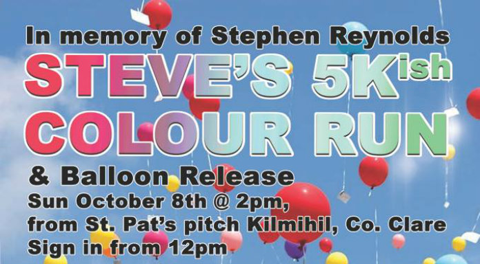 Colour Run For Steve In Kilmihil This Weekend - Clare FM
